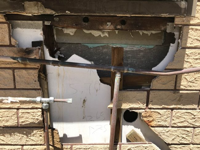 Imitation brick asbestos cement cladding - Asbestos Product Guide