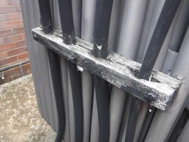 Asbestos paint on electrical infrastructure - Asbestos Product Guide