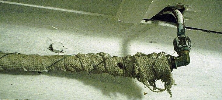 Woven asbestos textile for insulation - Asbestos Product Guide