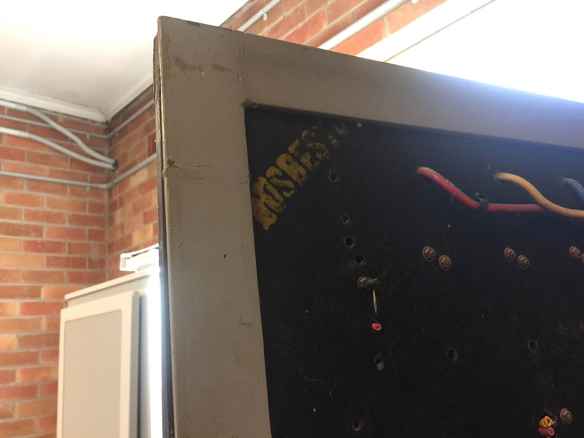 Electrical fuse/meter board backing - Asbestos Product Guide