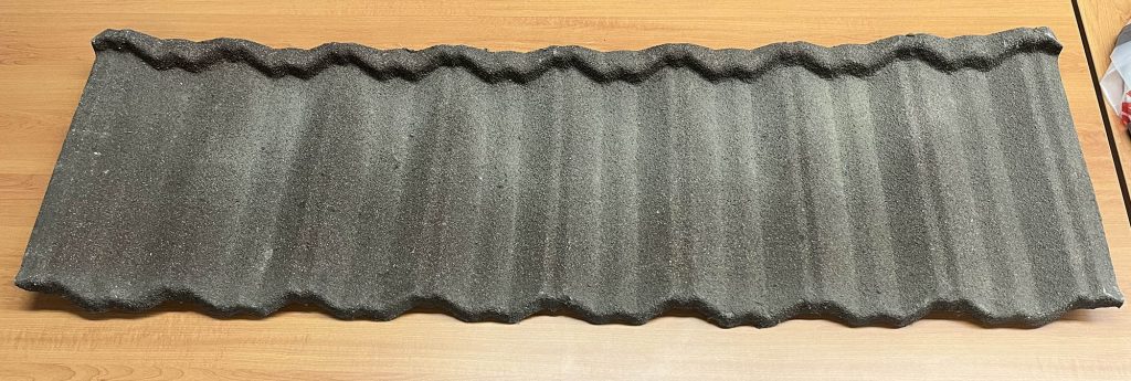 Bituminous coated imitation roof tiles - Asbestos Product Guide