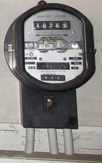 Electrical fuse/meter board backing - Asbestos Product Guide