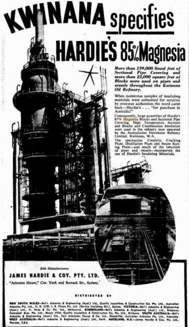 85% Magnesia insulation - Asbestos Product Guide