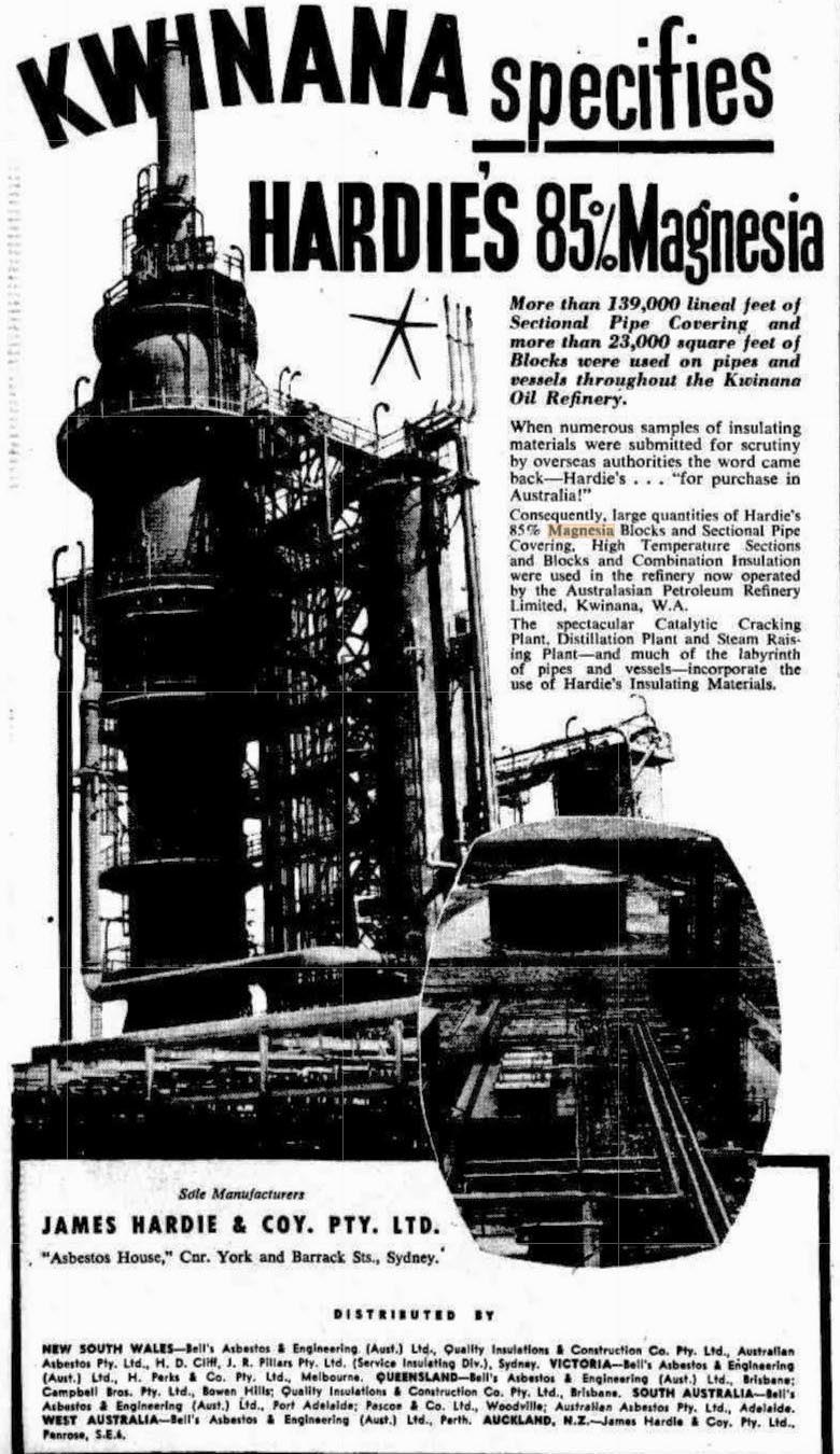 85% Magnesia insulation - Asbestos Product Guide