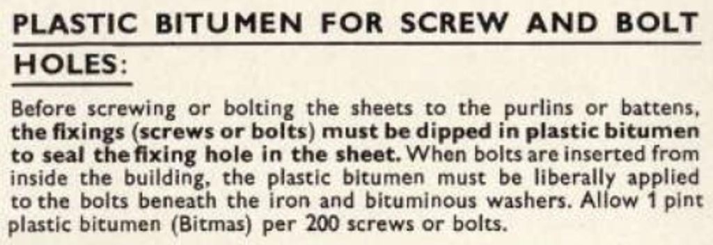 Bituminous compounds and sealants - Asbestos Product Guide