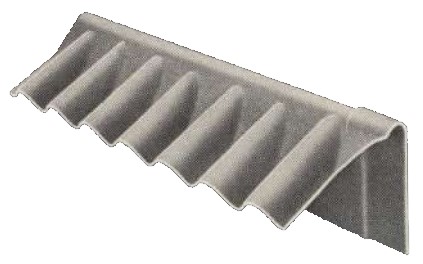 Asbestos cement ridge capping and gable ends - Asbestos Product Guide