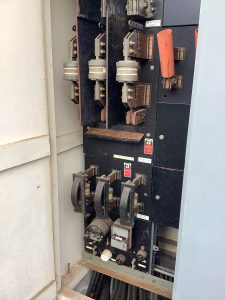 Electrical fuse/meter board backing - Asbestos Product Guide