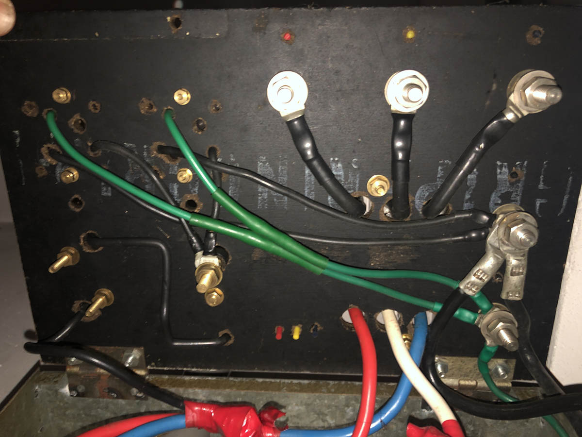 Electrical fuse/meter board backing - Asbestos Product Guide