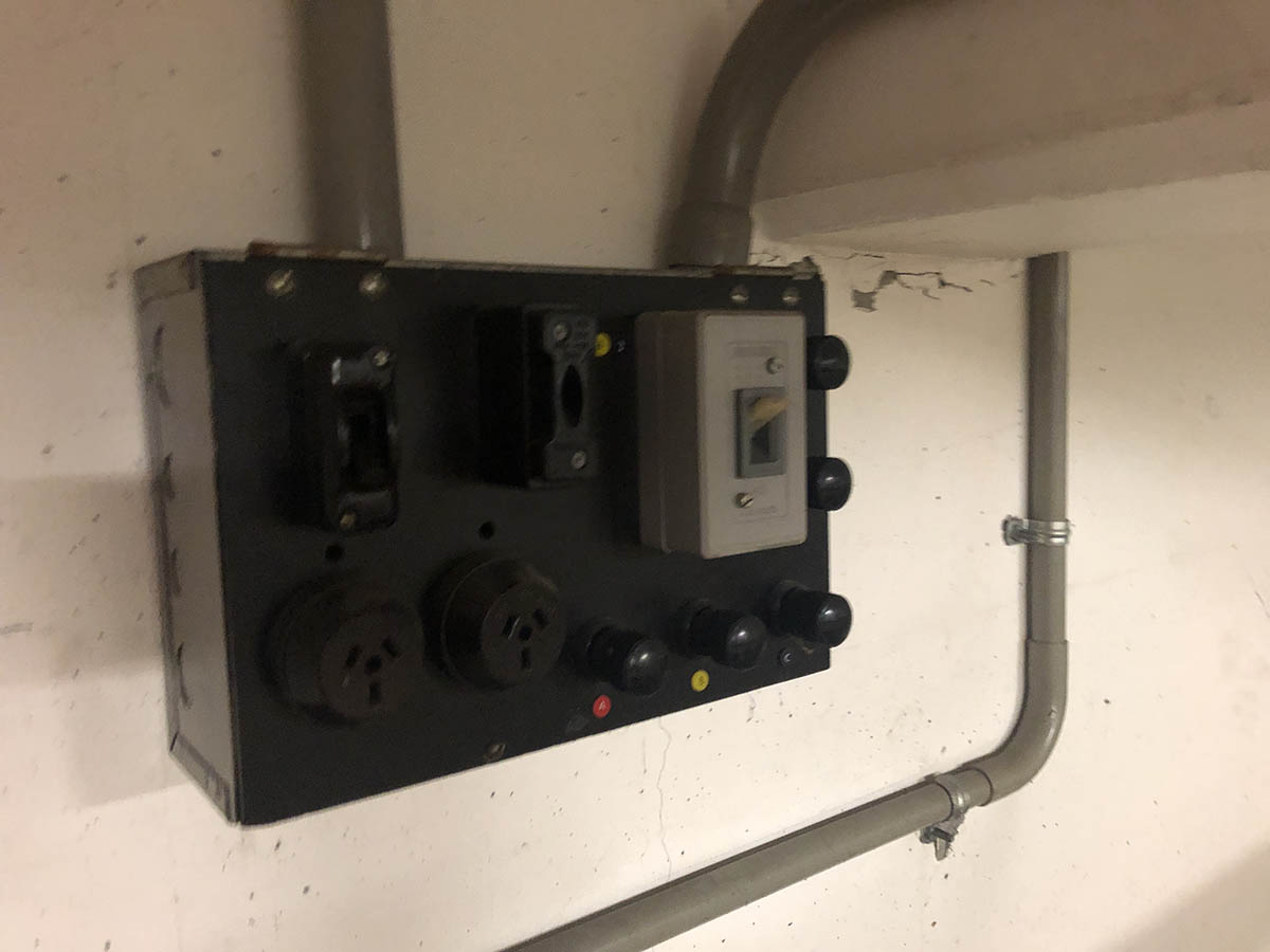 Electrical fuse/meter board backing - Asbestos Product Guide