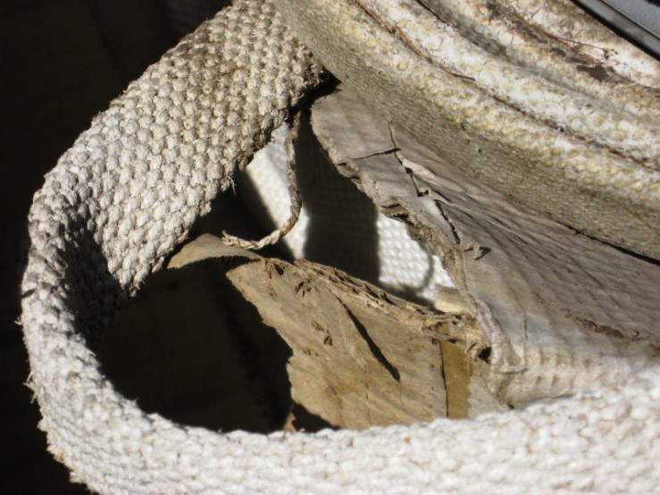 Woven asbestos textile for insulation - Asbestos Product Guide