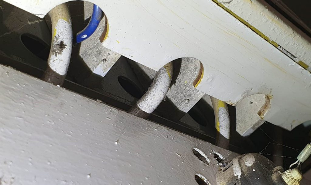 Arc shields and chute covers - Asbestos Product Guide