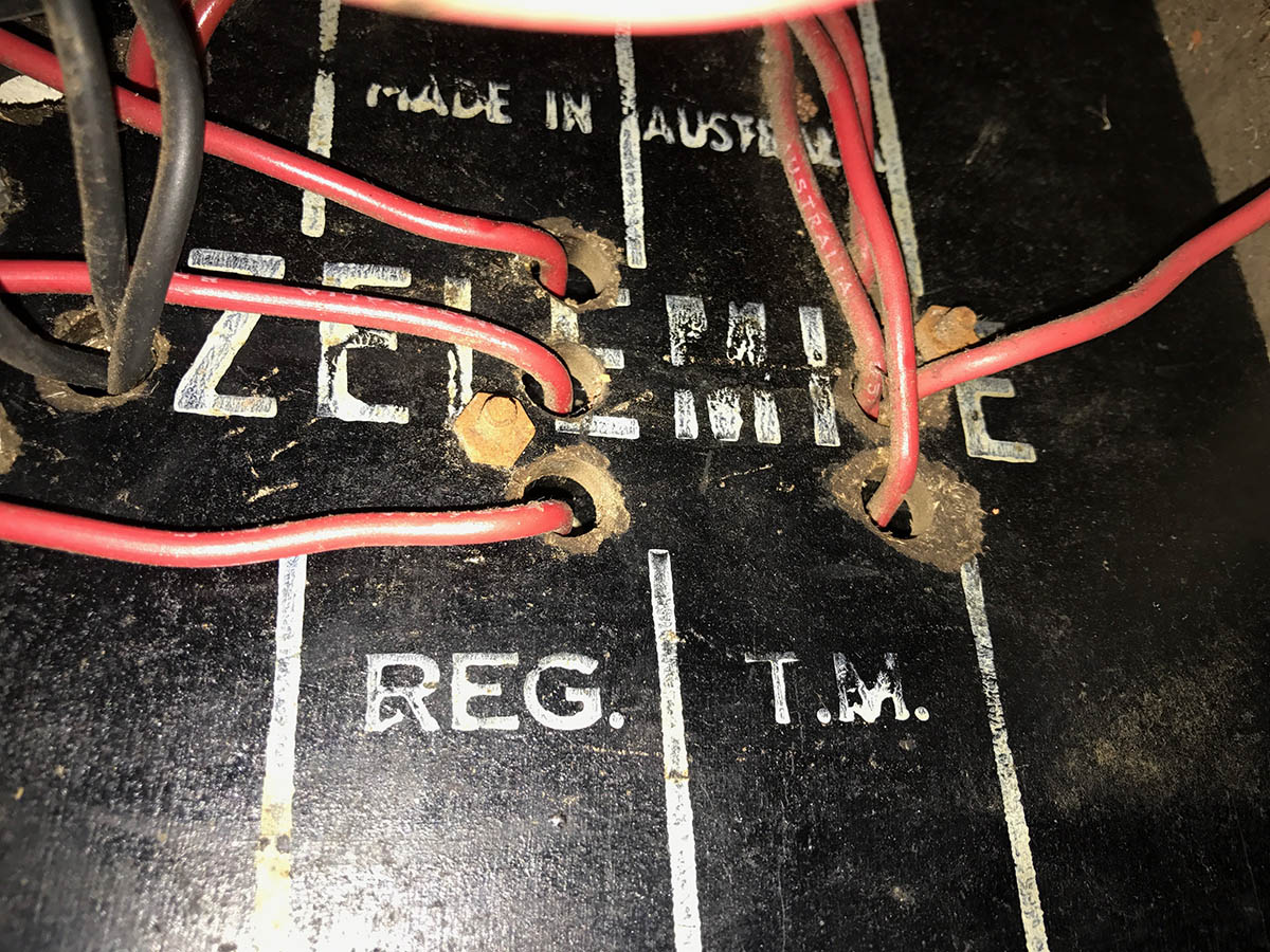 Electrical fuse/meter board backing - Asbestos Product Guide