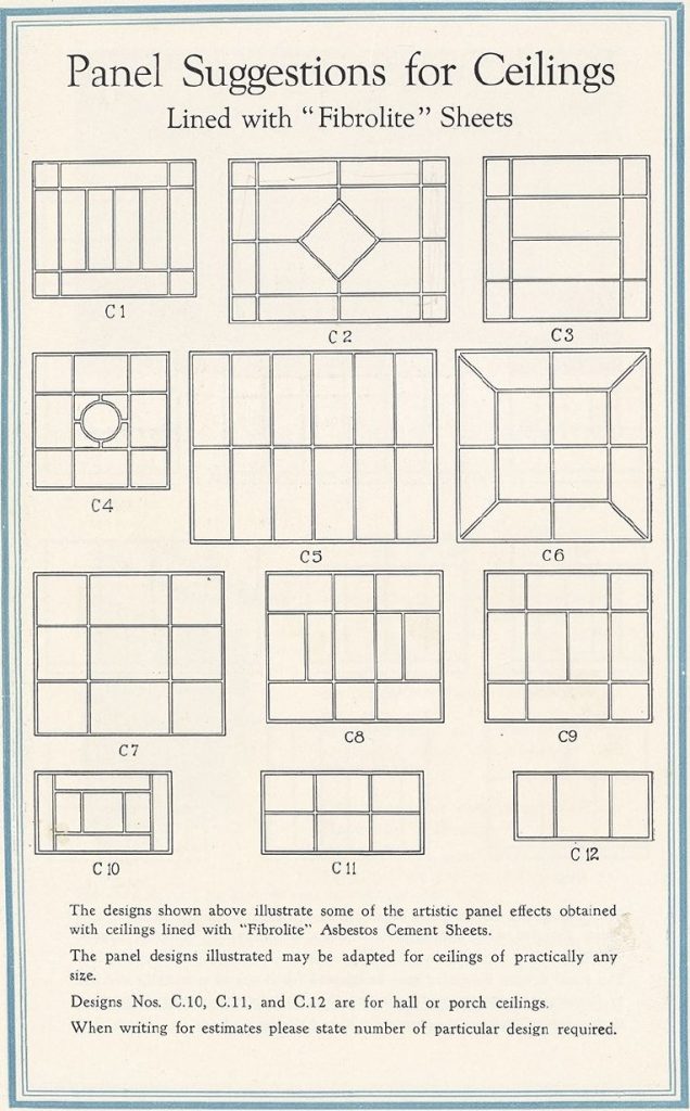 Asbestos cement ceiling sheeting - Asbestos Product Guide