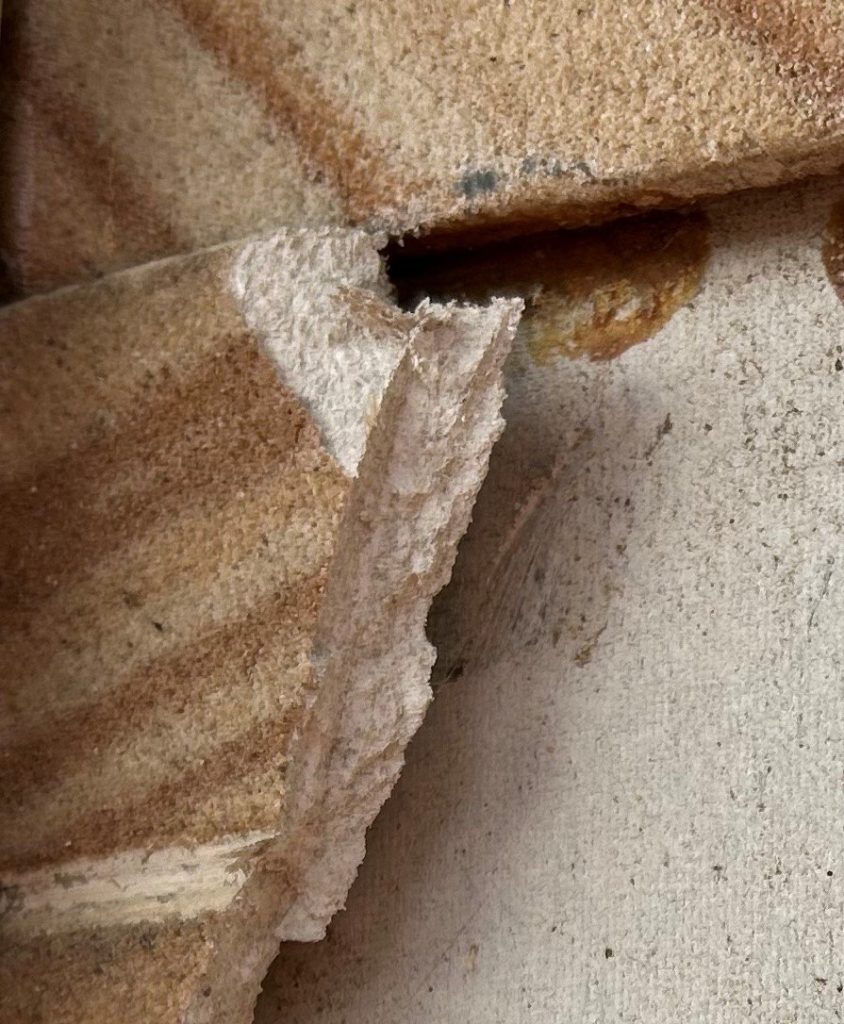 Imitation stone on asbestos cement sheeting - Asbestos Product Guide